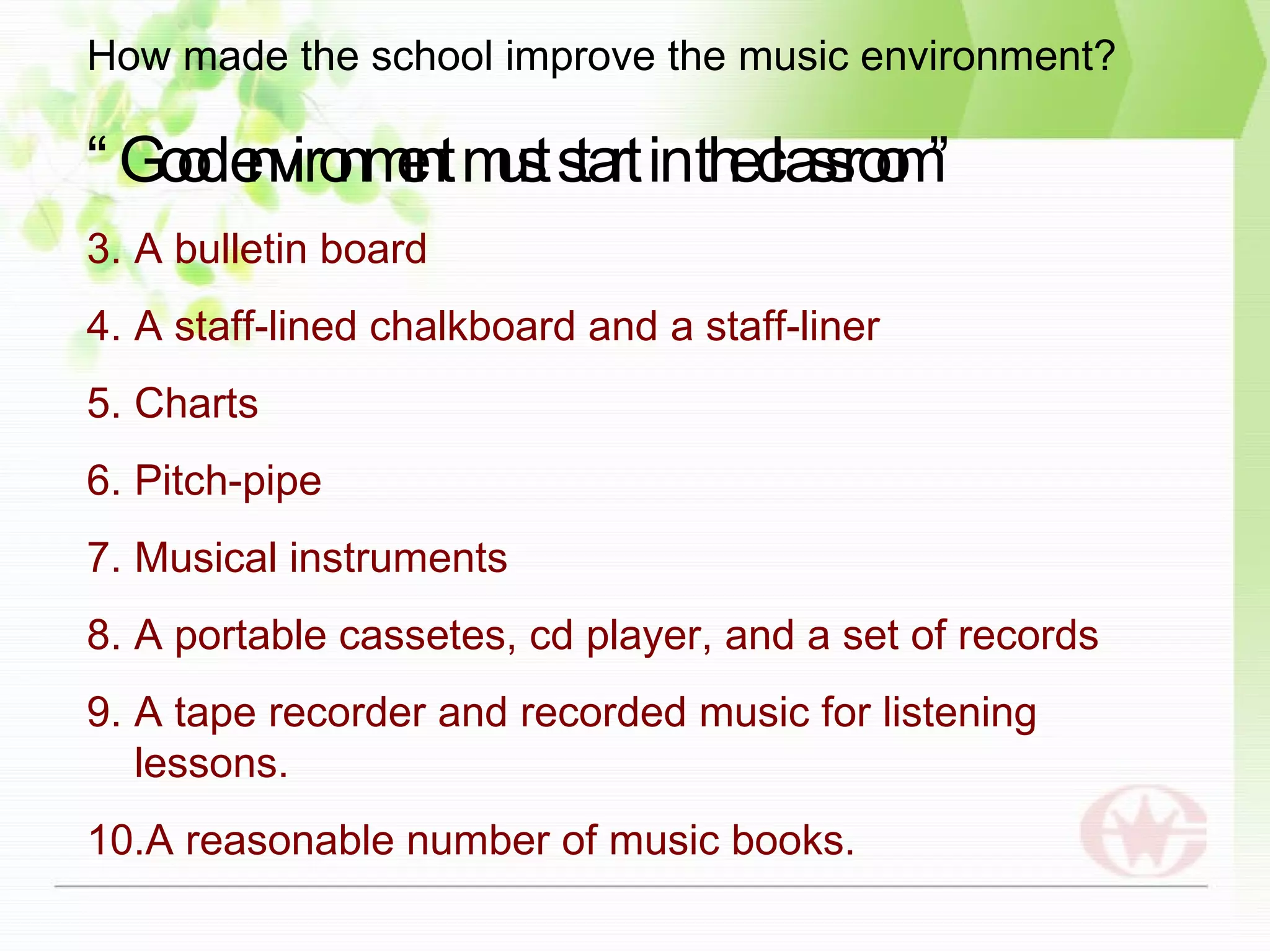 teaching strategies in music | PPT