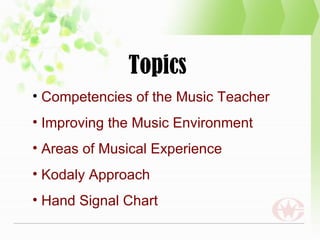 teaching strategies in music | PPT