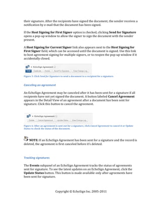 EchoSign E-Signature for SugarCRM User Guide | PDF