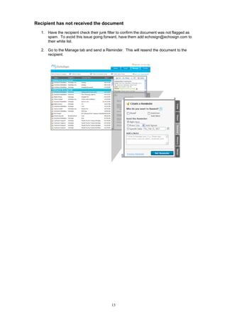 Echo Sign E-Signature User Guide - Sign in Seconds | PDF