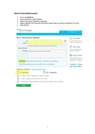Echo Sign E-Signature User Guide - Sign in Seconds | PDF