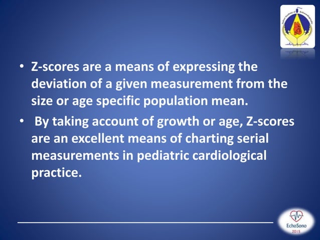 pediatric echo measurements technique z score | PPTX | Heart and ...