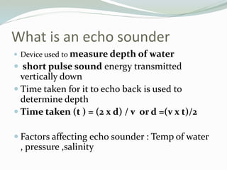 Echosounder | PPTX