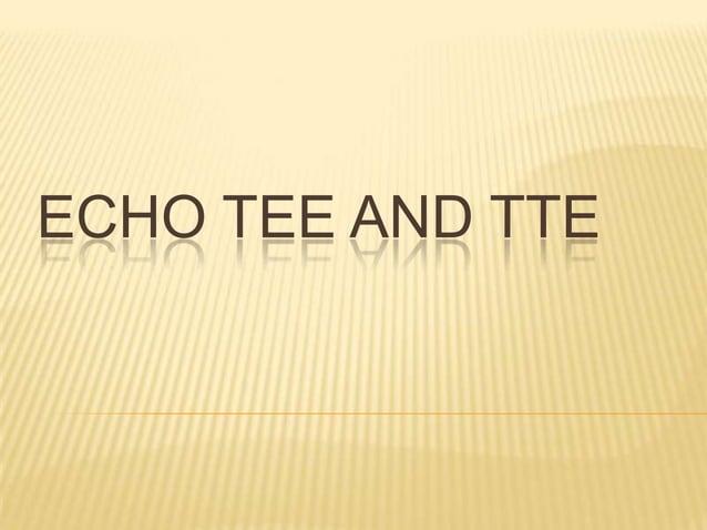 Echo tee and tte | PPTX | Digital Audio | Computer Software and ...