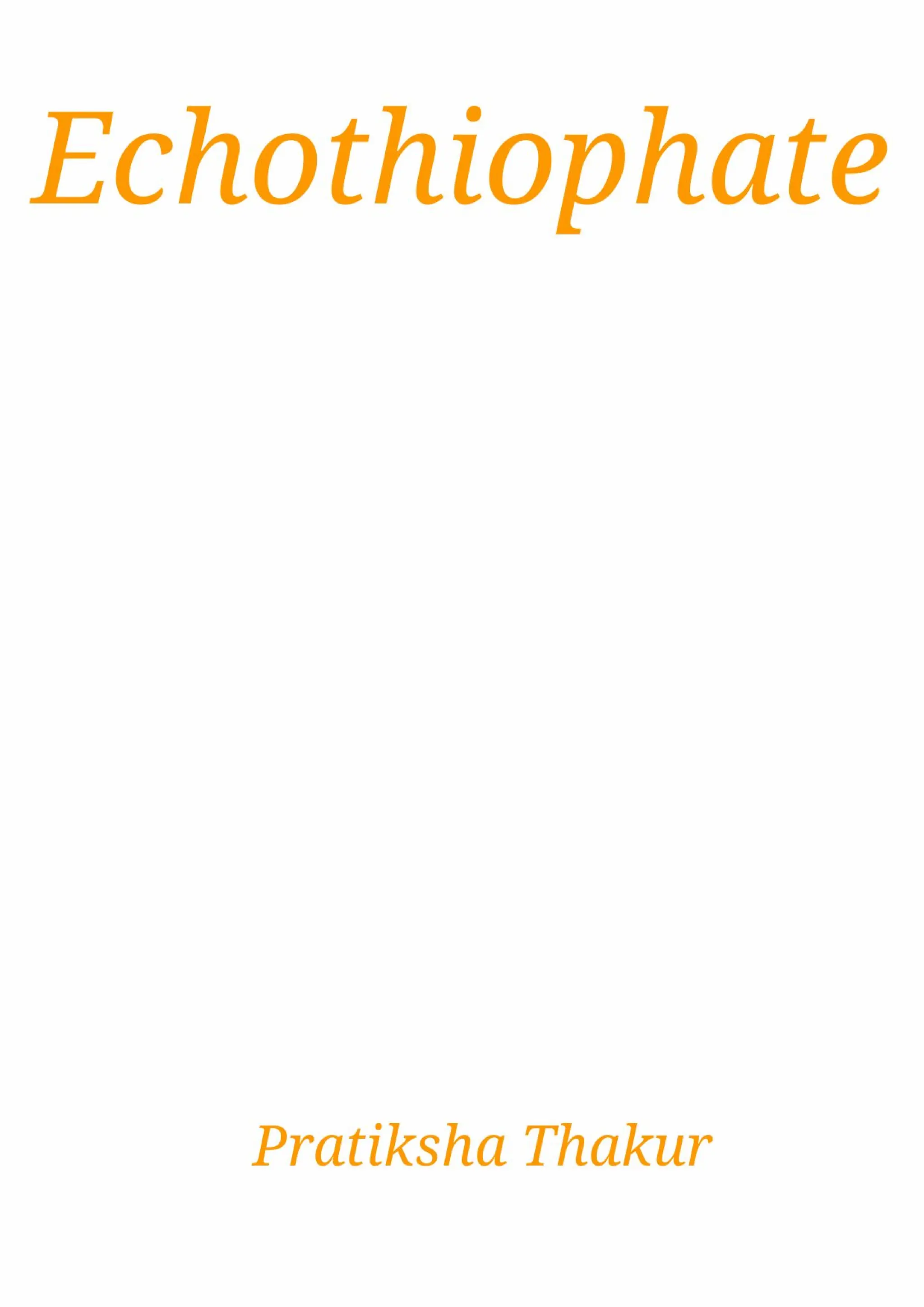 Echothiophate ............................... | PDF