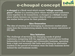 E choupal ppt | PPT