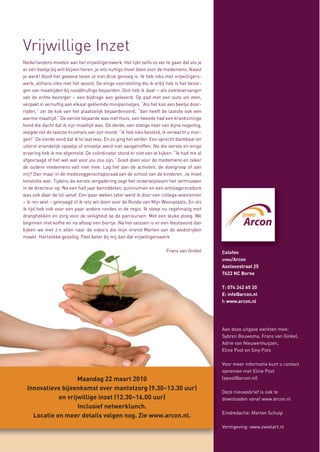 Speerpunten voor de toekomst vrijwillige inzet | PDF | Business ...