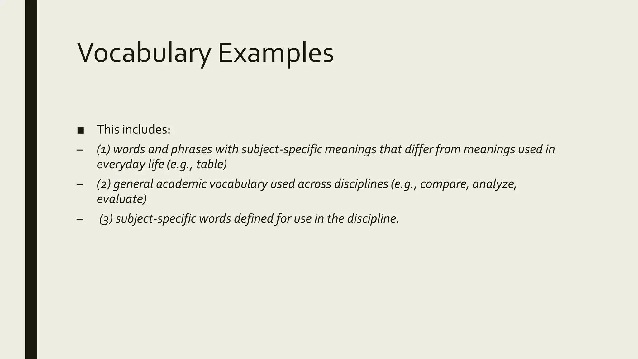 ECE Vocabulary | PPTX