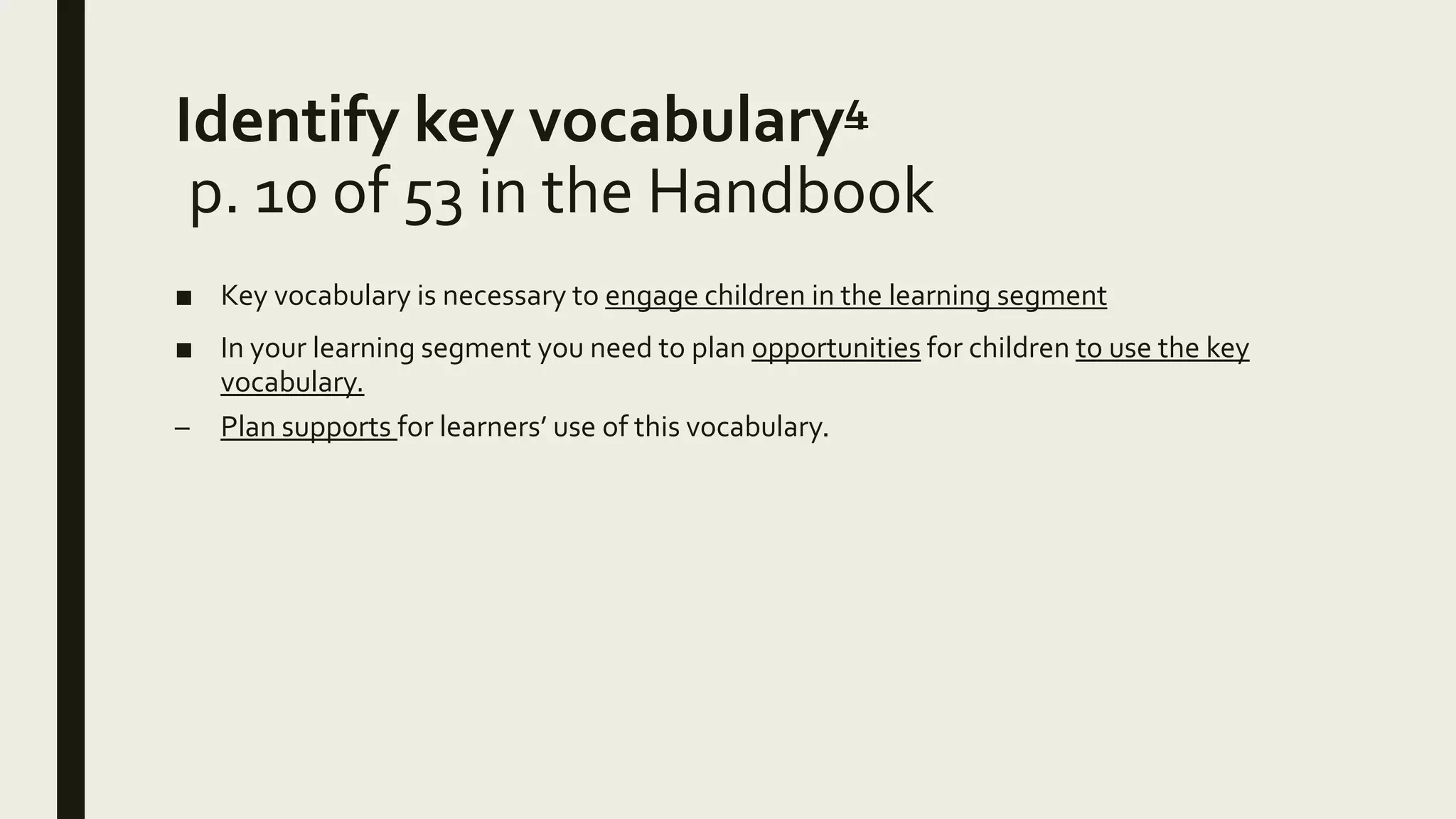 ECE Vocabulary | PPTX