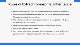 EXTRA CHROMOSOMAL INHERITANCE & GENOME IMPRINTING | PPTX