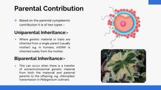 EXTRA CHROMOSOMAL INHERITANCE & GENOME IMPRINTING | PPTX