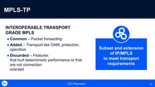 ECI Elastic MPLS for CI EUW2017 | PPTX | Computer Networking | Computing