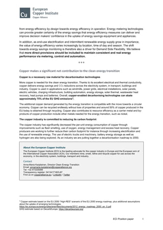 ECI position on the revision of the Energy Efficiency Directive | PDF