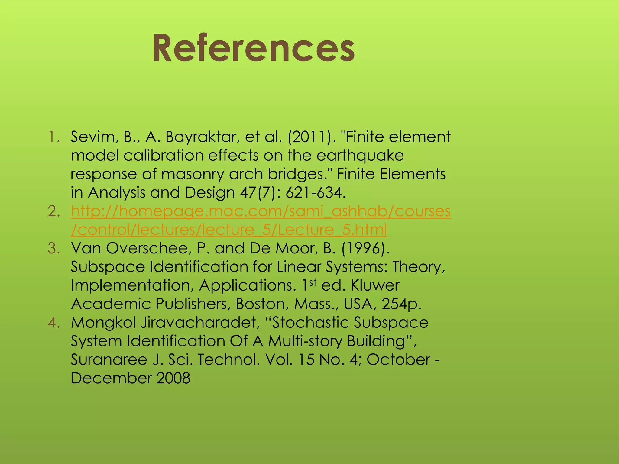 Subspace Identification | PPTX