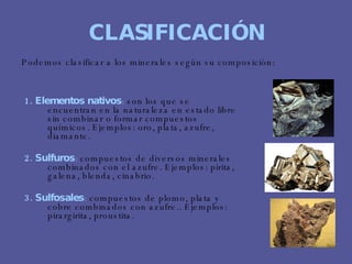 Recursos minerales | PPT