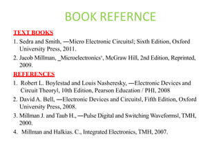 Electronic Circuits II overview | PPT