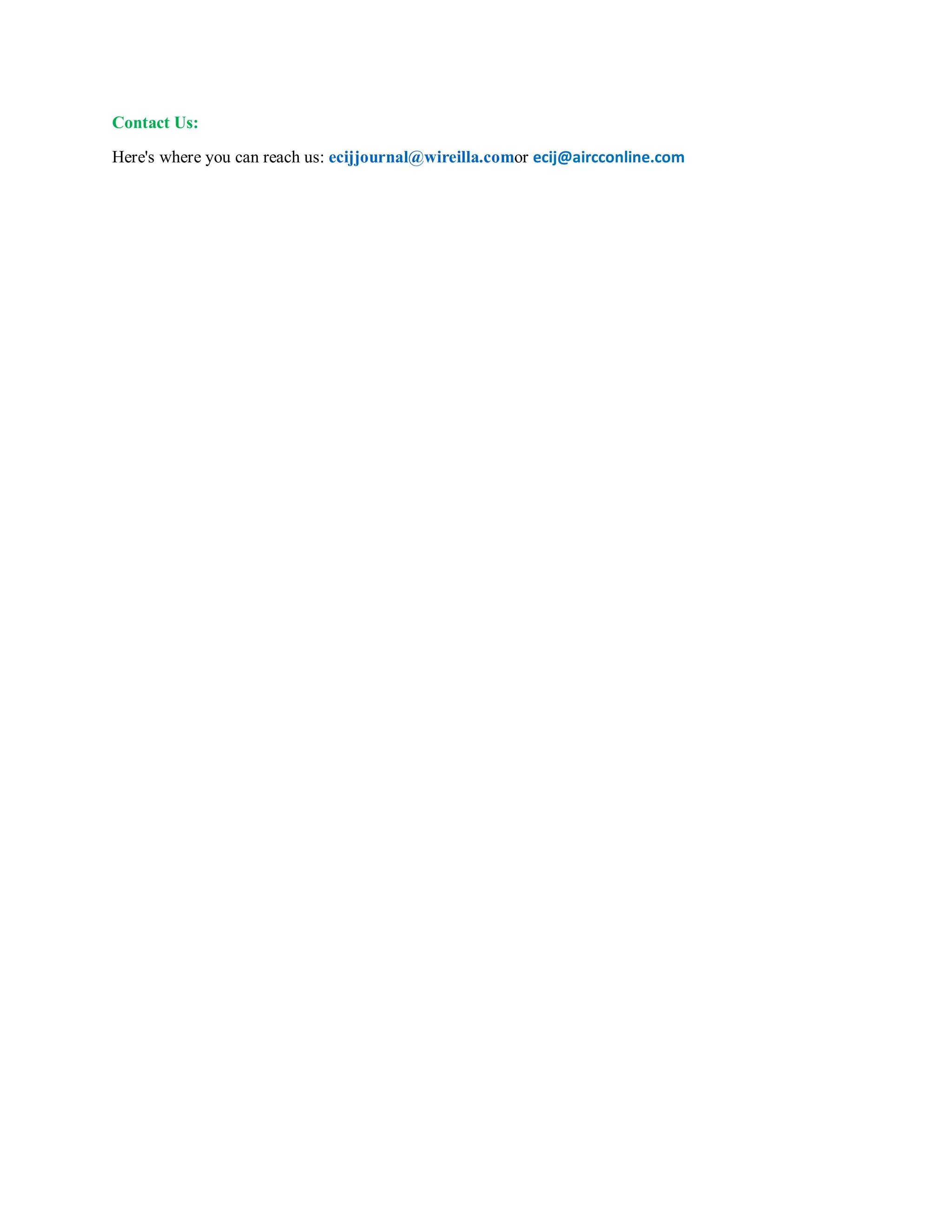 Electrical & Computer Engineering: An International Journal (ECIJ) | PDF