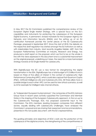 ECIL: EU Cybersecurity Package and EU Certification Framework | PDF ...