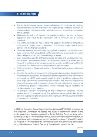 ECIL: EU Cybersecurity Package and EU Certification Framework | PDF ...