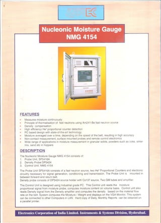 Ecil totem coal ash moisture content monitor | PDF