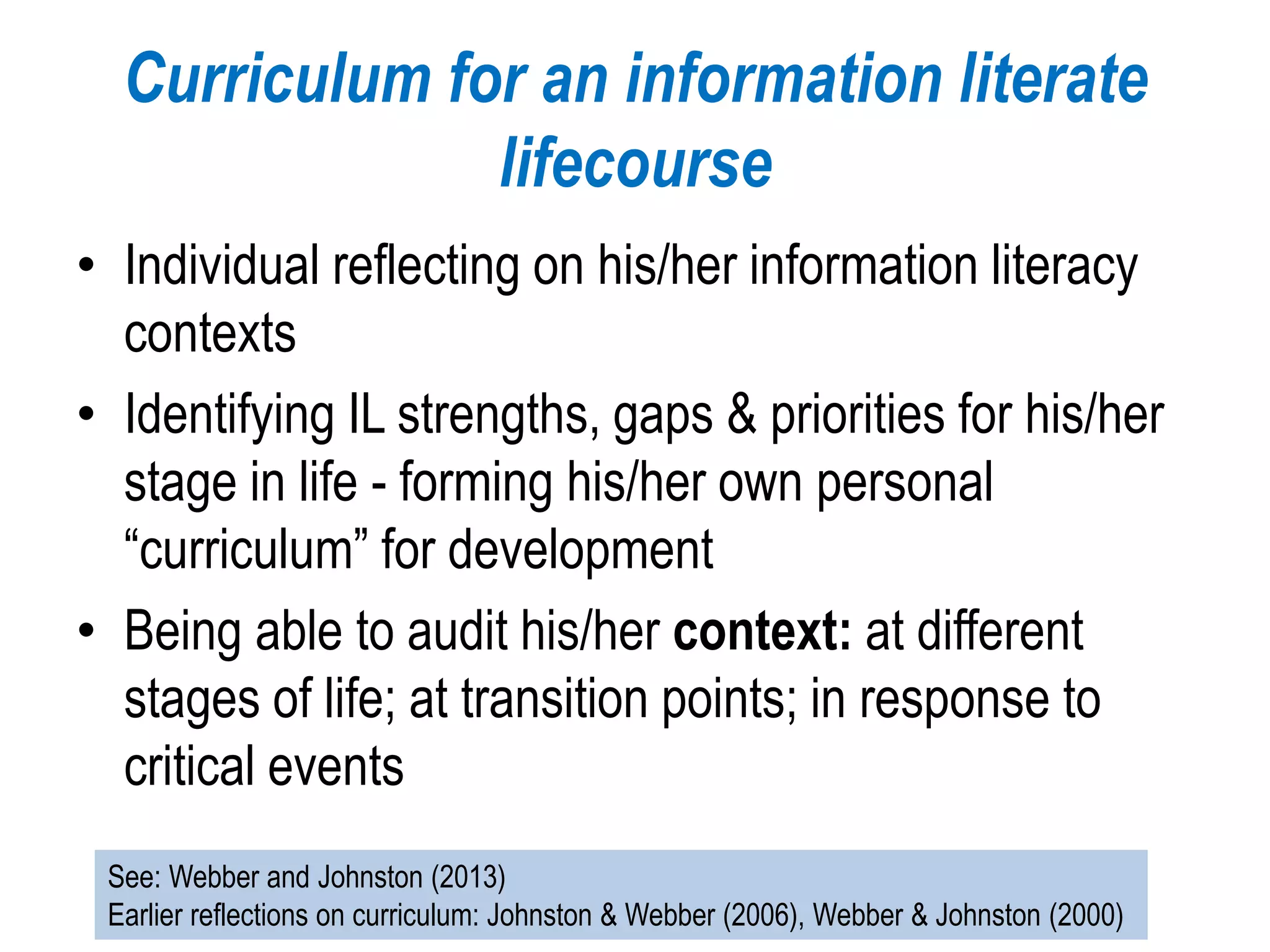 Information Literate Lives in the 21st Century | PPT