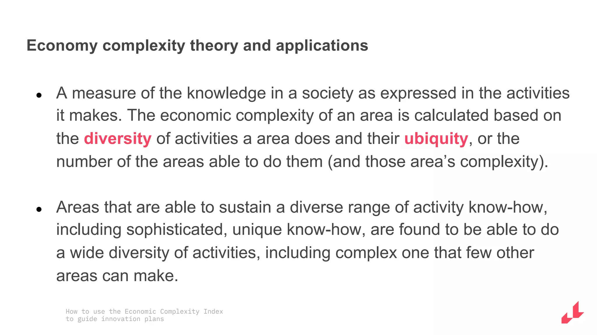 How to use the Economic Complexity Index to guide innovation plans | PDF