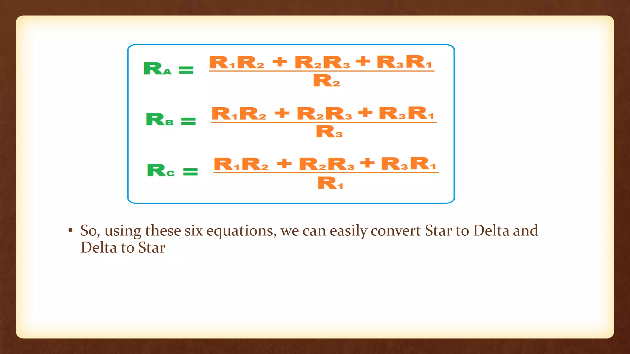 star delta transformation | PPTX