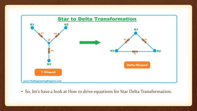 star delta transformation | PPTX | Physics | Science