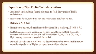 star delta transformation | PPTX