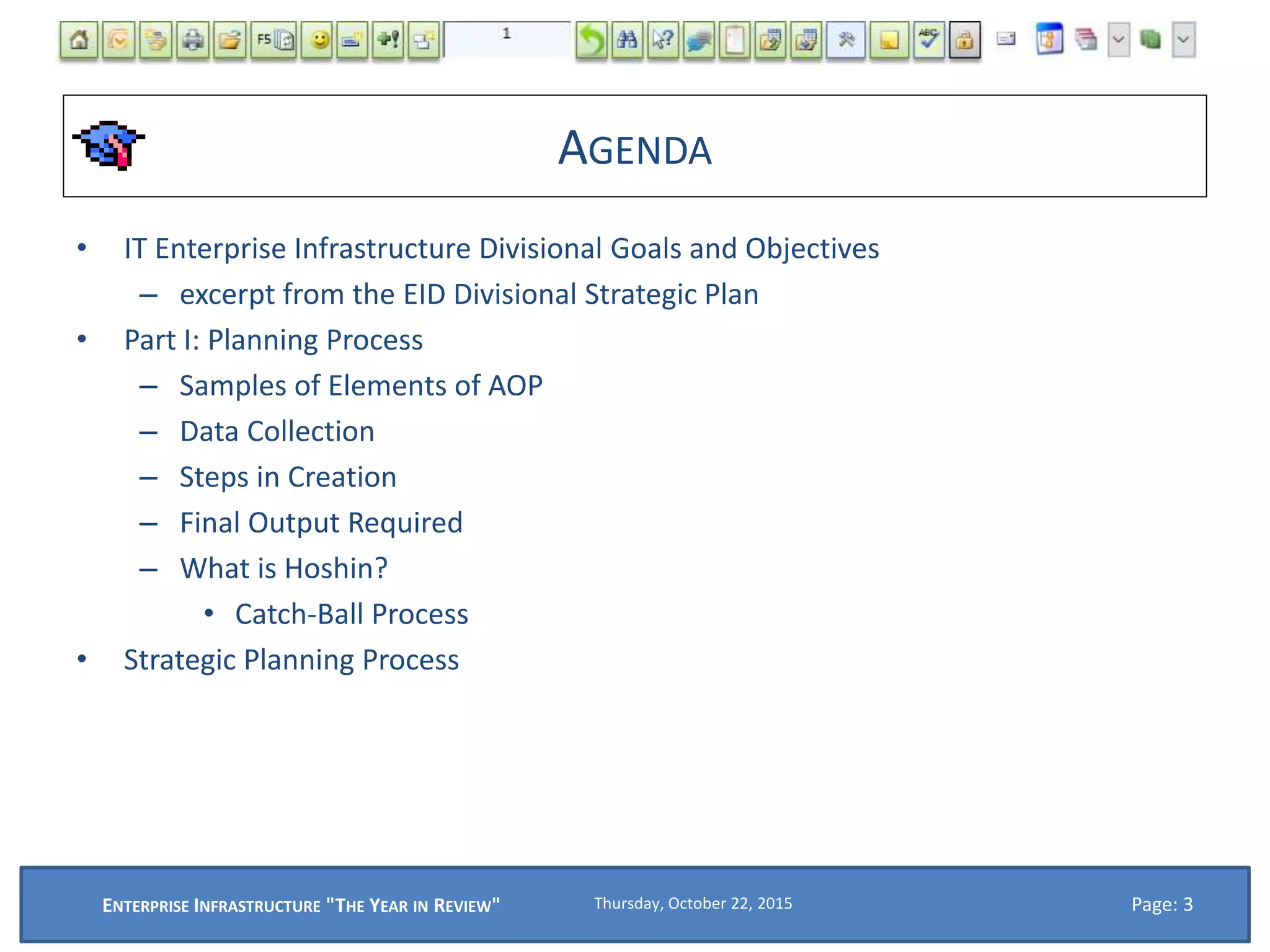 Annual Operations (AOP) and Long-Range (LRP) Planning Process | PPTX