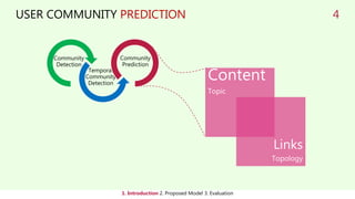 ECIR20: Temporal Latent Space Modeling for Community Prediction | PPT