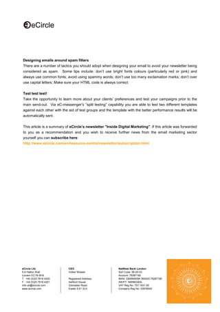 Ecircle email-best-practice-design-perfect-email-newsletter | PDF