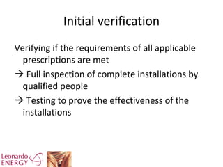 Inspections of electrical installations in homes | PPT
