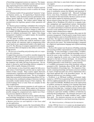 Rapid Knowledge Deployment in an Organizational-Memory-Based Workflow ...