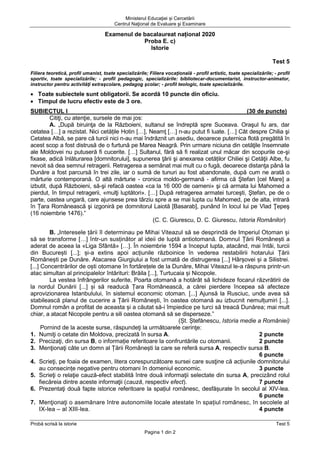 E c istorie_2020_test_05 | PDF