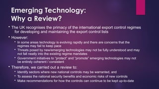 ECJU Emerging Technologies Export Controls 18 November 2024 | PPTX