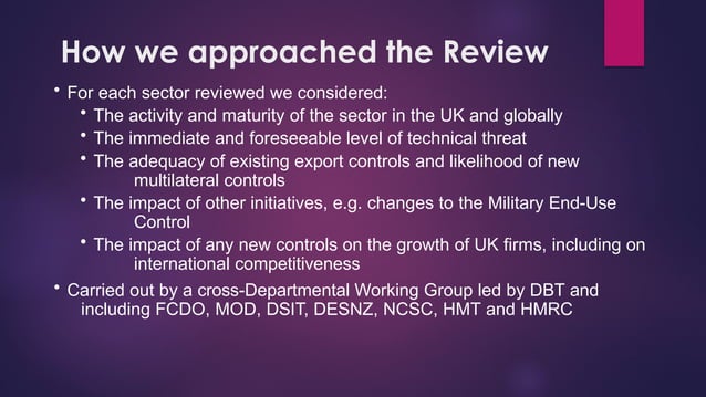 ECJU Emerging Technologies Export Controls 18 November 2024 | PPTX