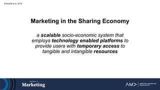 Marketing in the Sharing Economy | PPT