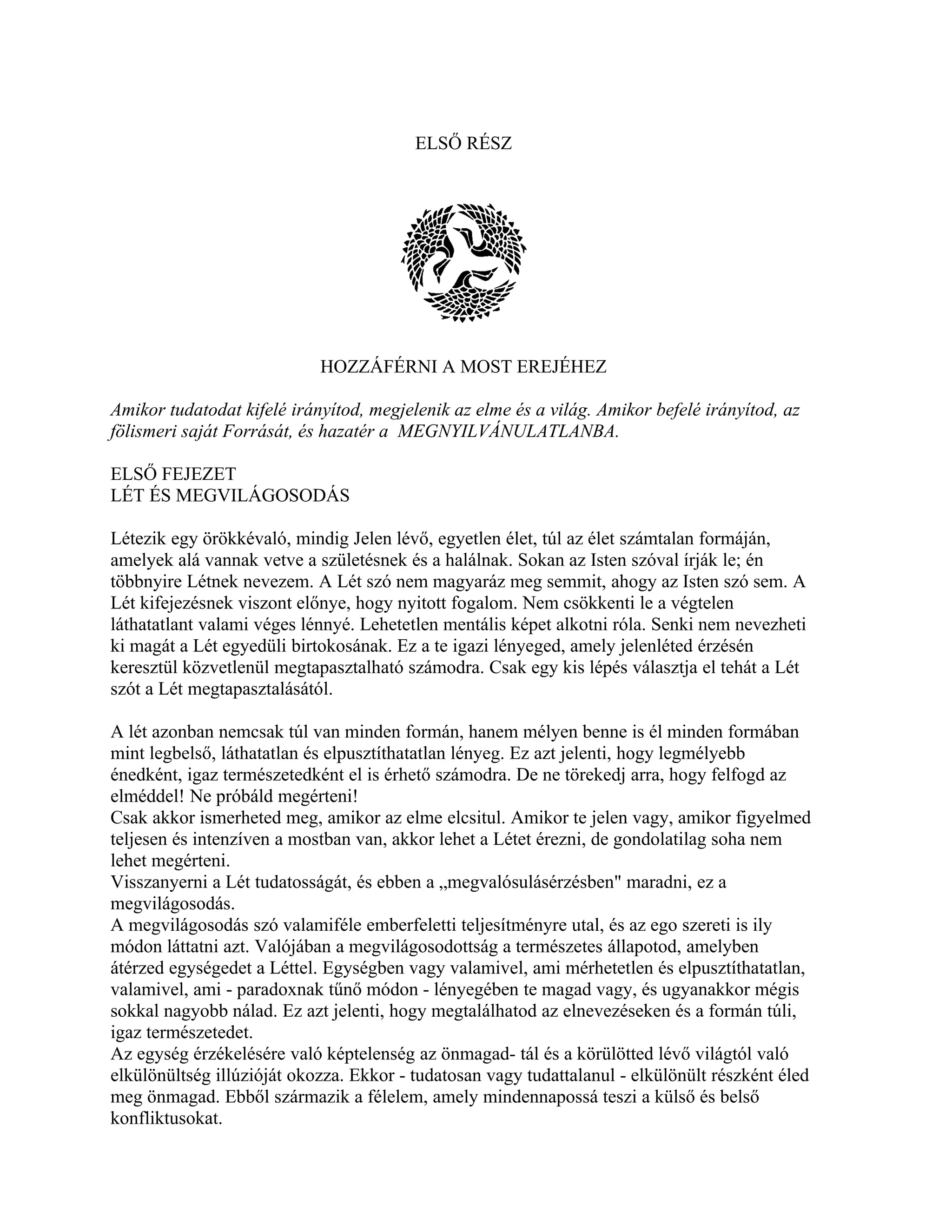 Eckhart tolle a most hatalma a gyakorlatban | DOC