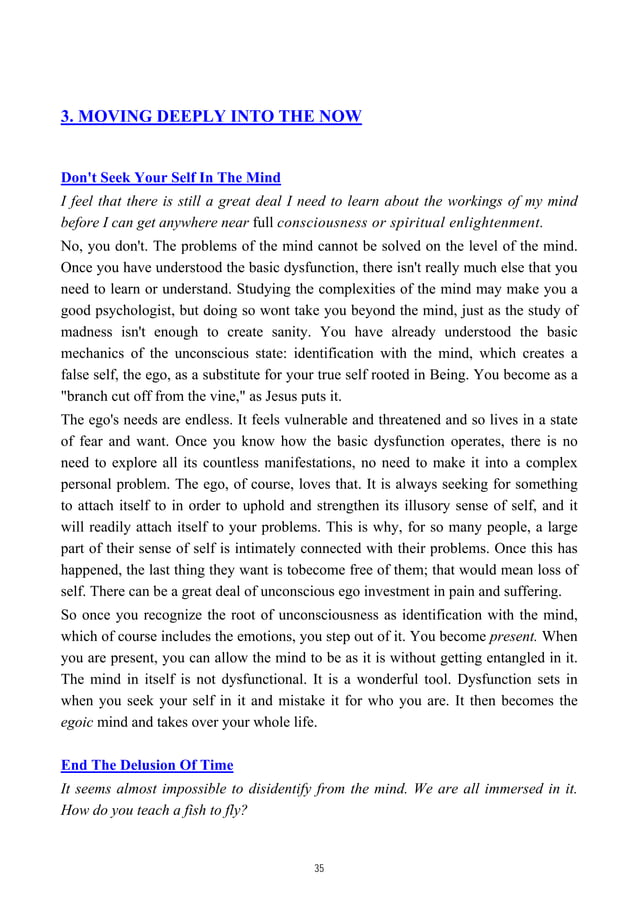 Eckhart tolle the power of now | PDF