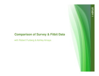 Combining Survey and Wearable Data on Exercise and Sleep | PDF