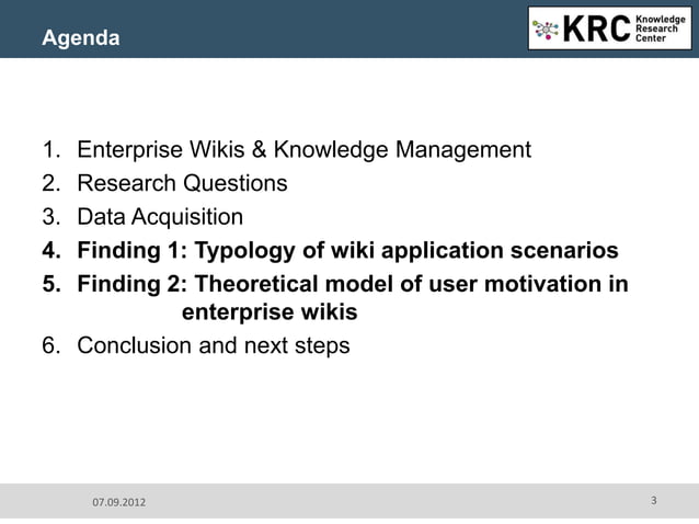 Enterprise Wiki Application Scenarios And Their Relation To User ...