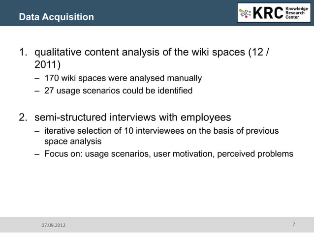 Enterprise Wiki Application Scenarios And Their Relation To User ...
