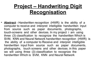 Eckovation machine learning project | PPT