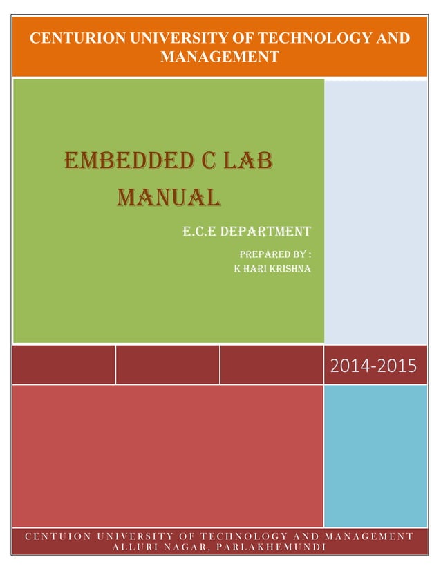 Embedded C Lab And Keil C Manual Pdf Programming Languages Computing