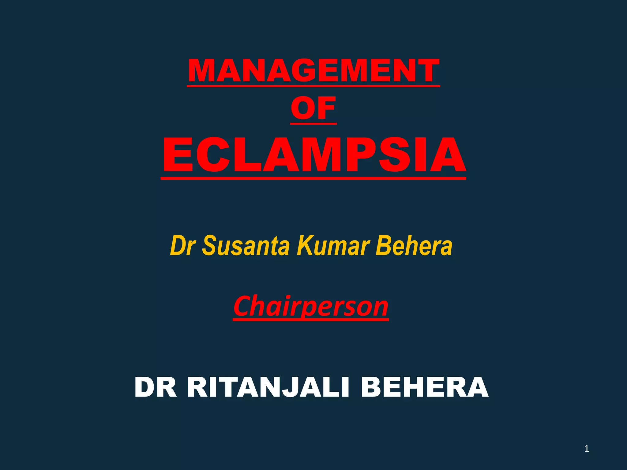 Eclampsia | PPTX