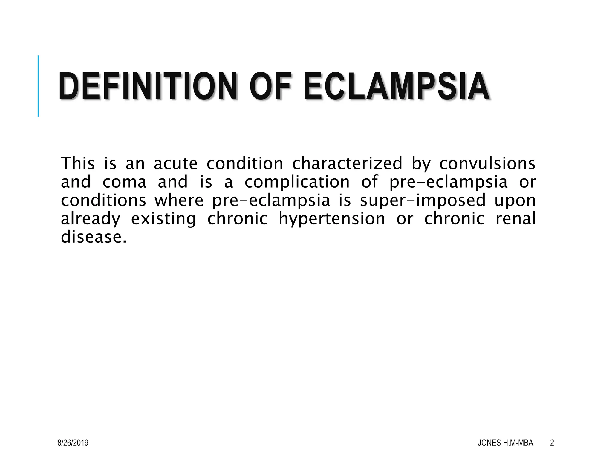ECLAMPSIA | PPTX