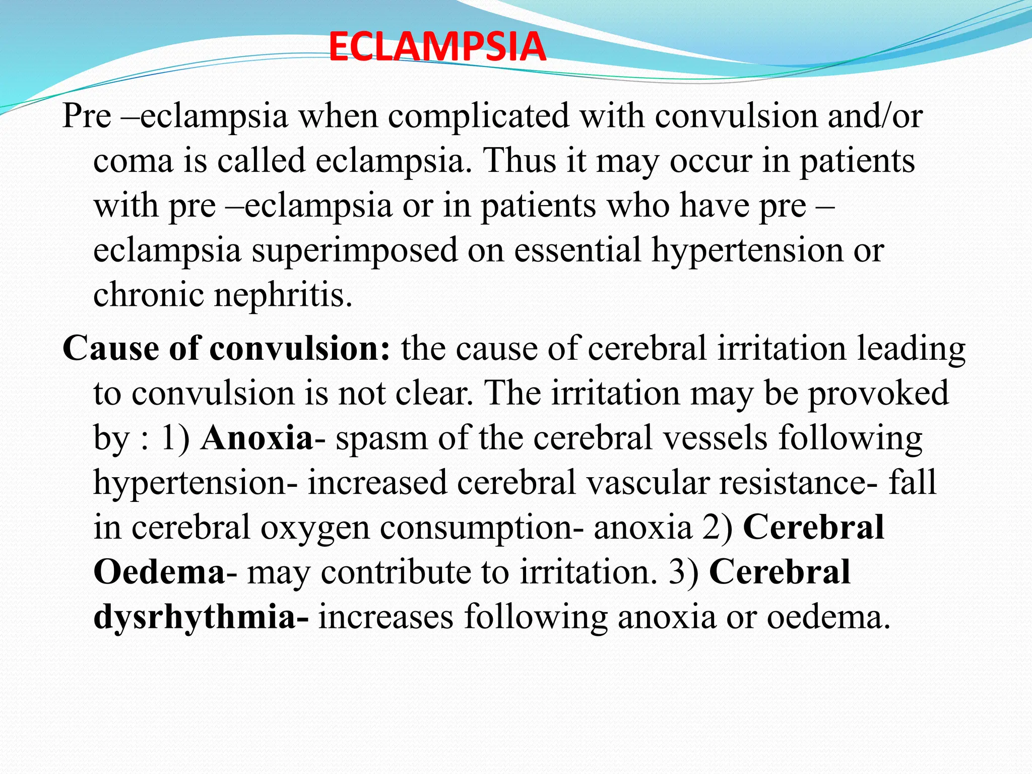 ECLAMPSIA.pptx for all' nursing students | PPTX