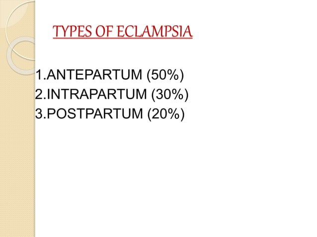 -ECLAMPSIA in pregnancy obstetric and gynaec | PPT