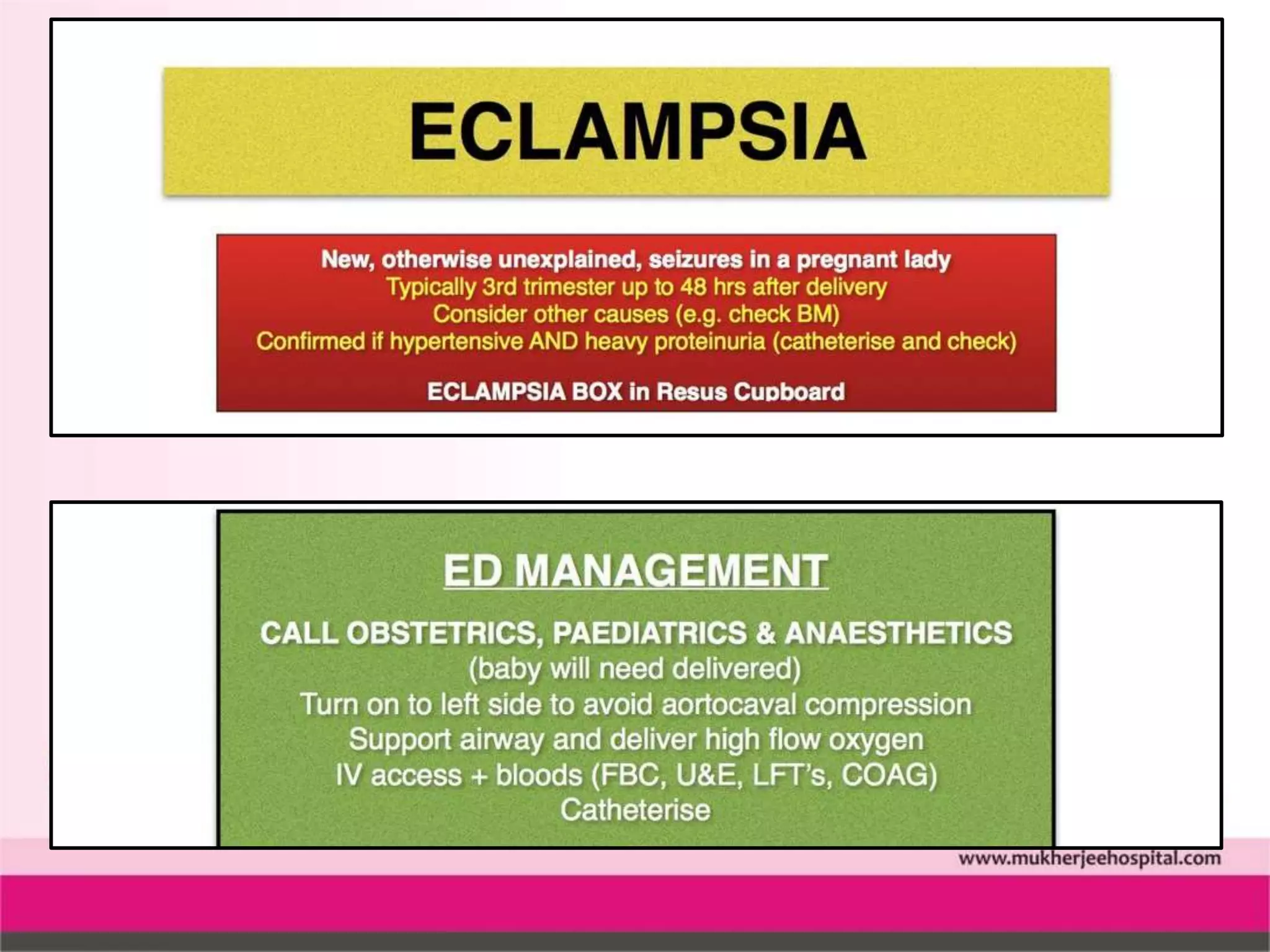 Eclampsia labor room protocol by dr alka mukherjee dr apurva mukherjee ...